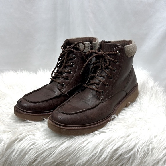 Flex Step | Shoes | Flex Step Men Brown Faux Leather Boots With Side ...
